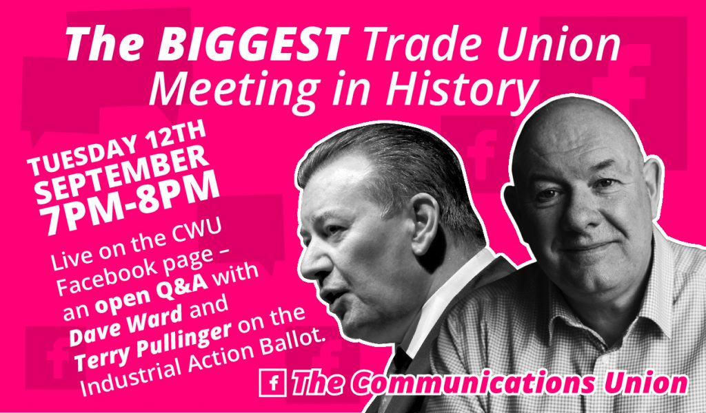 CWU: **TONIGHT** The Biggest Trade Union Meeting in Recent History