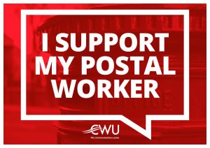 CWU: I Support My Postal Worker Poster