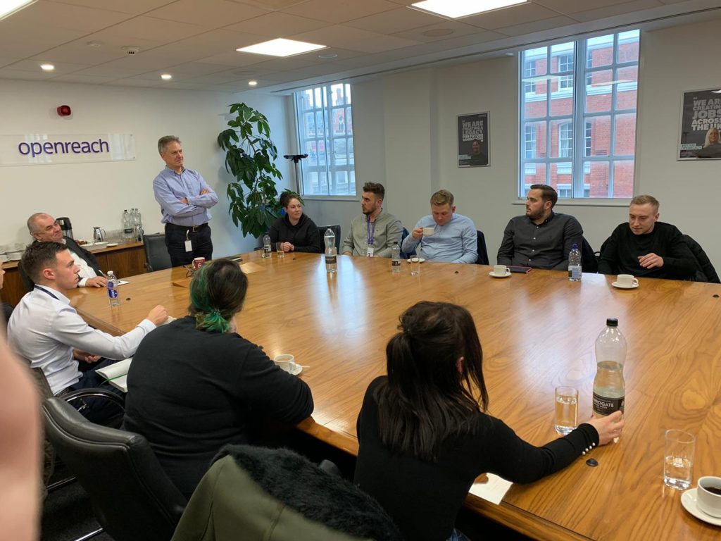 CWU: CWU young workers take Openreach CEO to task
