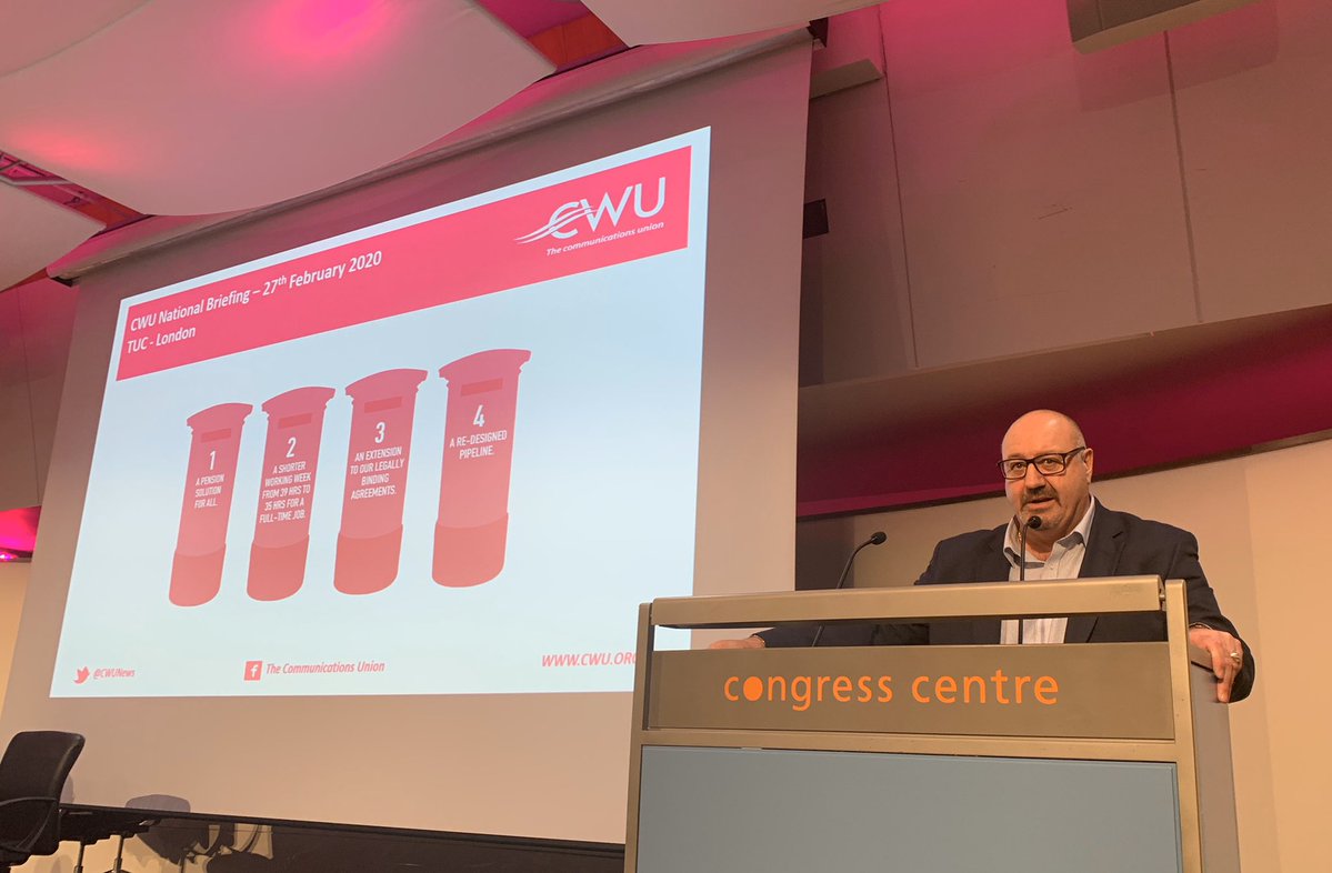 CWU: Terry Pullinger tells Royal Mail: ‘No justice, no peace’