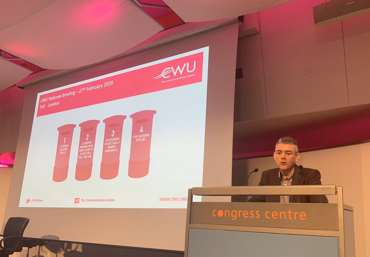 CWU: Terry Pullinger tells Royal Mail: ‘No justice, no peace’