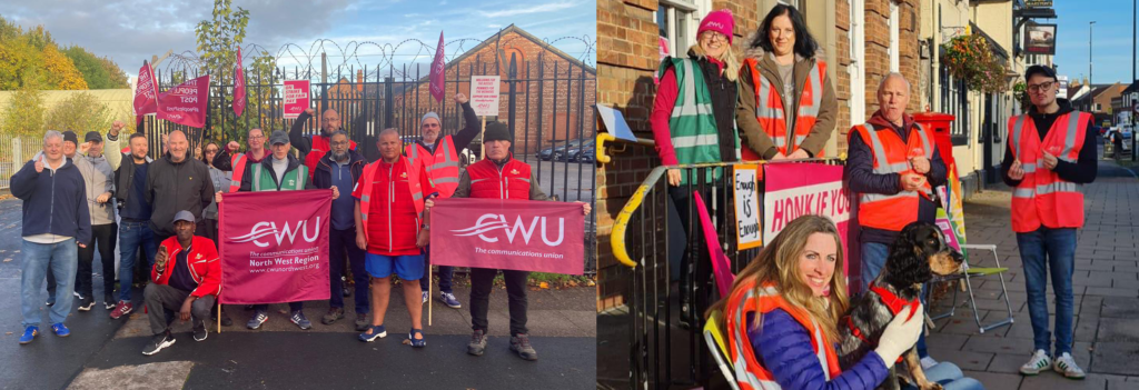 CWU: Royal Mail Strike 8: Whole UK standing rock-solid for the CWU ...