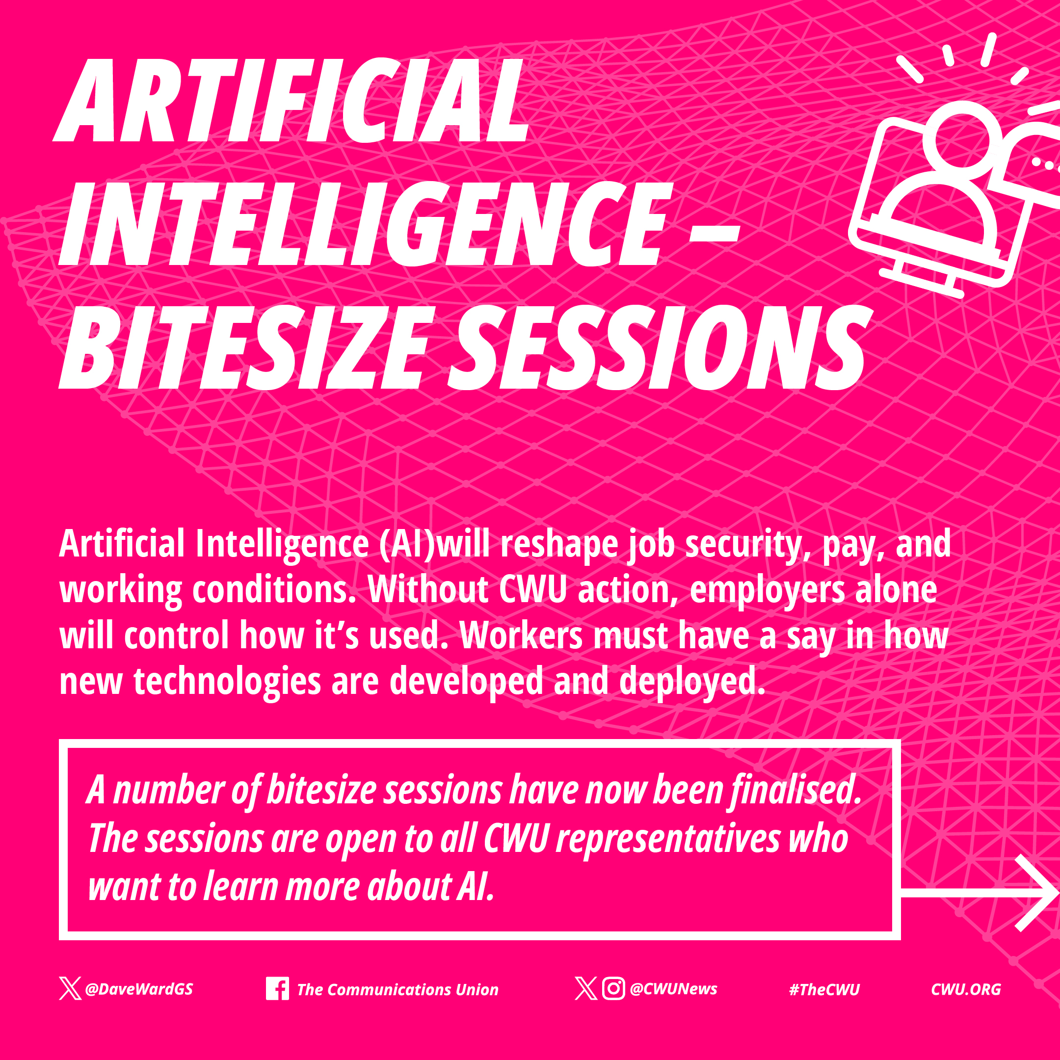 CWU: LTB 235/25 – Artificial Intelligence – Bitesize Sessions